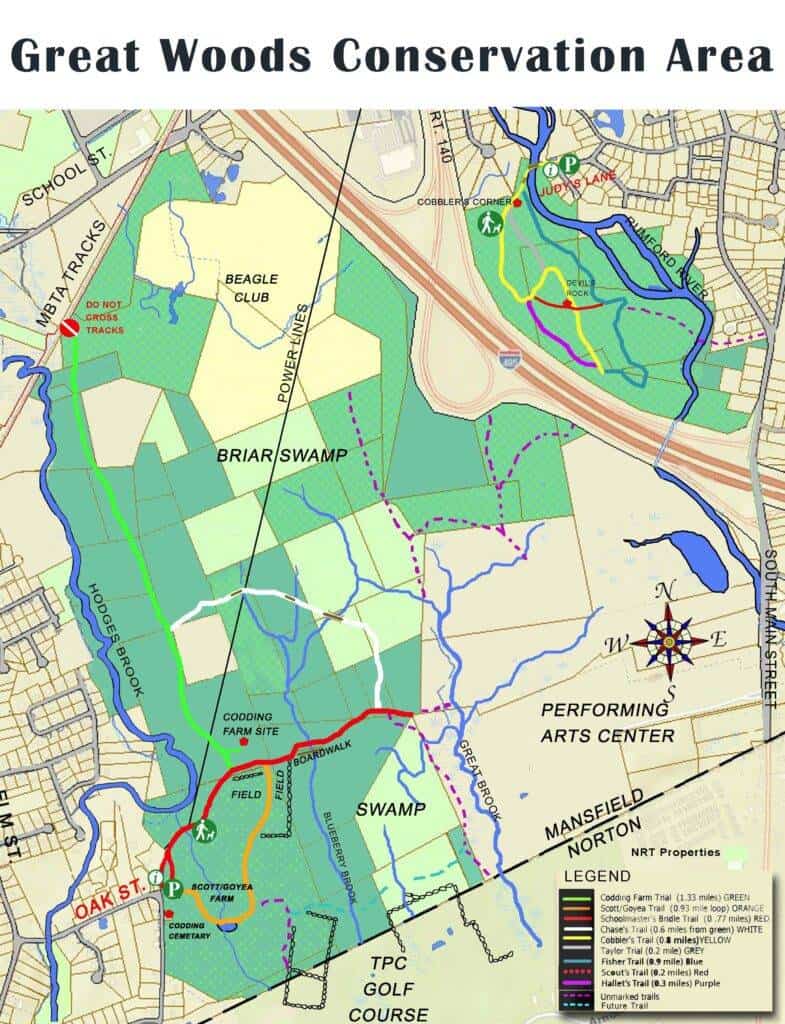 Great Woods Trails in Mansfield MA - Natural Resources Trust of Mansfield